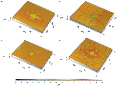 3d Rendering Of The Reacted Indented Calcite Surfaces A Sample