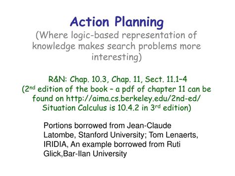 Ppt Planning With Situation Calculus Powerpoint Presentation Free