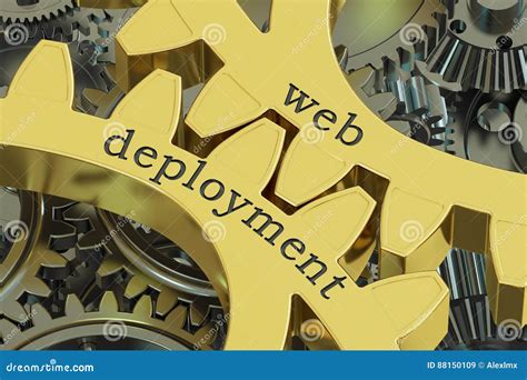 Deploy Deployment Shows Put Into Position And Install Stock Photo