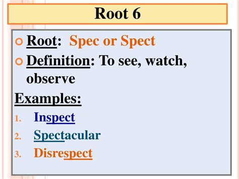PPT Root Words PowerPoint Presentation Free Download ID 2385377