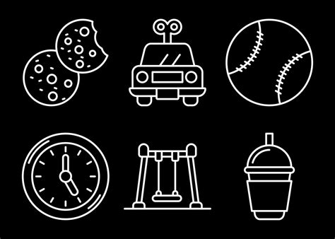 Unique Line Inverted Vector Icon Set Vector Art At Vecteezy