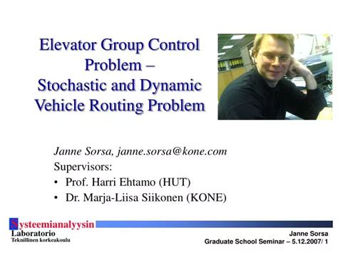 Ppt Elevator Group Control Problem Stochastic And Dynamic Vehicle