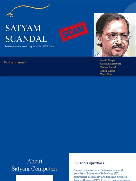 Satyam Computers Pdf Economies Companies