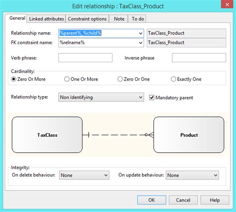 Non Identifying Relationship Example Design Talk