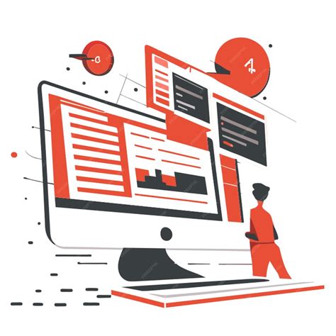 Computer Programming Language Vector Illustration Flat 2 Premium Ai Generated Vector