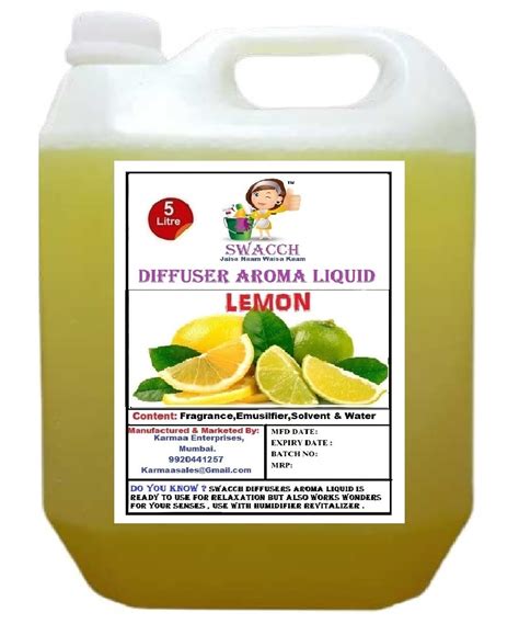 Swacch Diffuser Aroma Liquid Lemon Ready To Use Litre Amazon In Health Personal Care