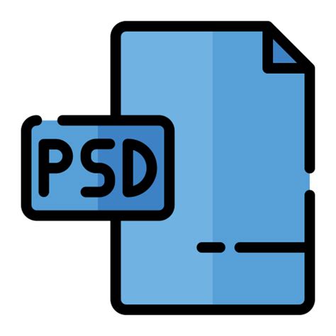 Psd File Generic Outline Color Icon