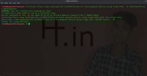 how to clone any website using httrack tool