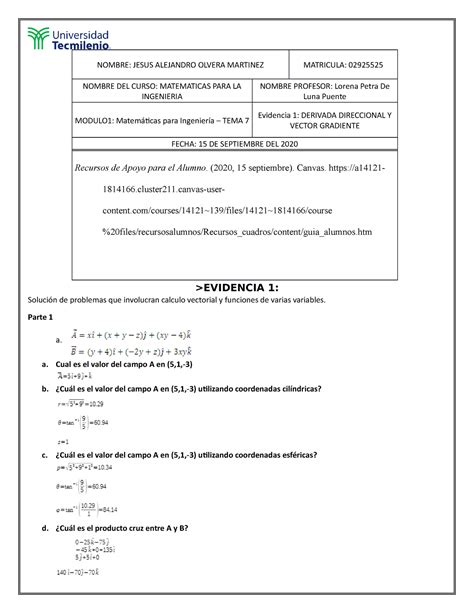 Eviencia 1 Mi Nombre Jesus Alejandro Olvera Martinez Matricula 029255 25 Nombre Del Curso