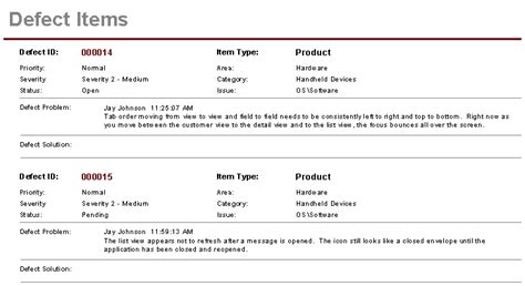Saleslogix Contract And Defect Level Reports Customer Fx