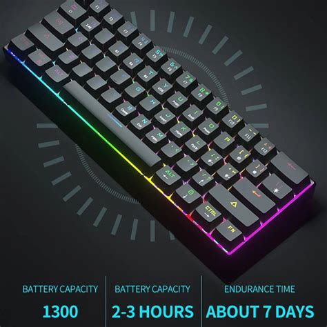 Jual Id P Od Goojodoq Bluetooth Mechanical Keyboard Wireless With Rgb Light Key Usb