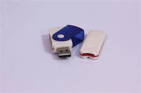 Premium Photo Close Up Of Usb Stick Against White Background
