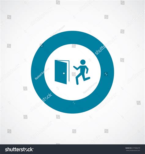 Vector Man Exit Icon Stock Vector Royalty Free Shutterstock