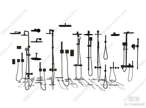 花洒su模型下载【id1124924627】知末su模型网