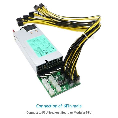 6 Pcs 6 Pin Pci E To 8 Pin 6 2 Pci E Male To Ma Grandado