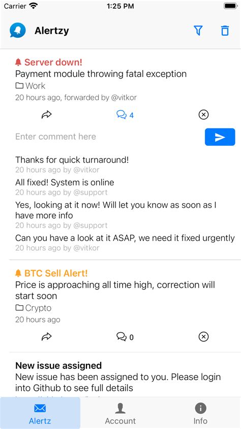 iPhone 용 Alertzy push notifications 다운로드
