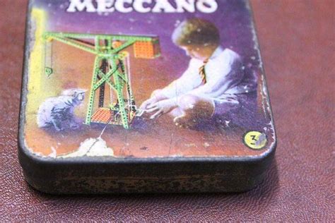 Small Meccano Tin Xxxx Antique Complex
