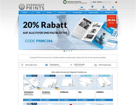 Overnightprints 24h Overnight Service Online Druckerei
