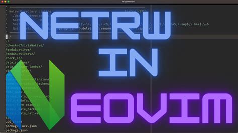 Using Netrw In Neovim Andrew Courter