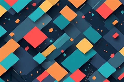 Premium Photo Abstract Geometric Vector Pattern With Transition Effect Geometrical Composition