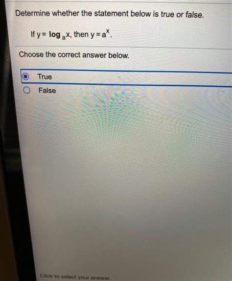 Solved Determine Whether The Statement Below Is True Or Chegg Com