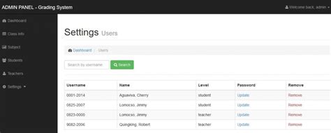 Online Grading And Viewing System PHP Mysql Source Codes I Want Source Codes
