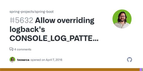 allow overriding logback s console log pattern in a convenient way