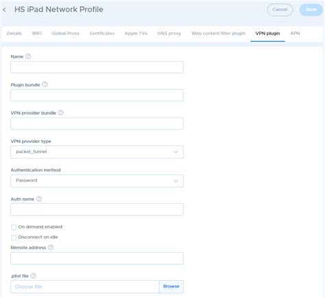 Vpn Plugin Configuration