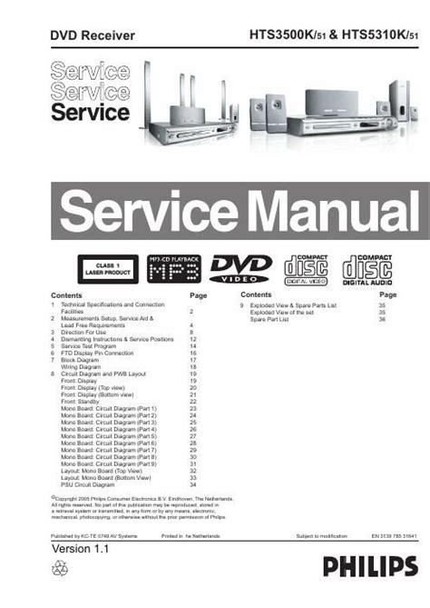 download philips hts 5310 k service manual free