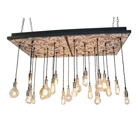 Industrial Lightworks 25 Light Unique Rectangle Pendant Wayfair