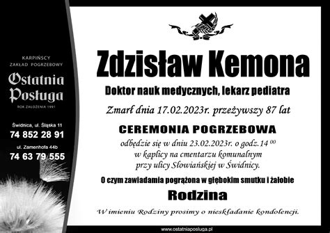 Zdzisław Kemona Mojaswidnicapl