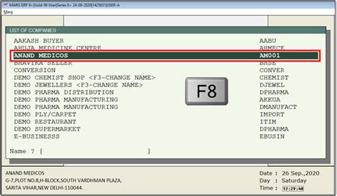 How To Delete Company In Marg Software