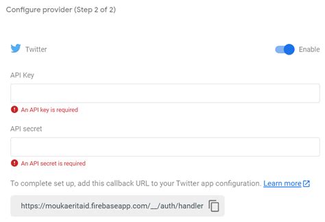 Firebase Authentication By Twitter Tech Notes