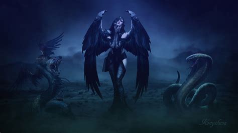 Gothic Angel Dark Artist Artwork Digital Art Hd 4k Hd Wallpaper