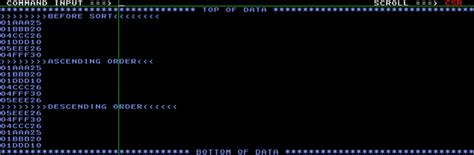 Mainframegeek SORTING A TABLE In COBOL