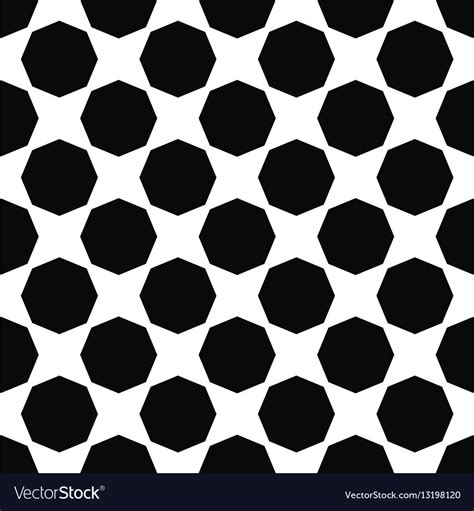 Abstract Monochrome Octagon Pattern Background Vector Image