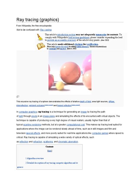 ray tracing pdf rendering computer graphics atomic