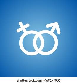 Sex Signs Icon On Blue Color Stock Vector Royalty Free 469177901 Shutterstock