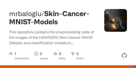 GitHub Mrbaloglu Skin Cancer MNIST Models This Repository Contains The Preprocessing Code Of