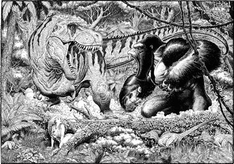 King Kong Vs Dinosaur By Comic Great Art Adams Comic Art Comic