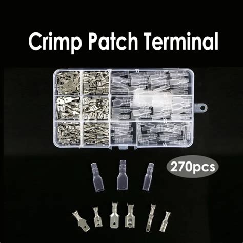 270pcs Crimp Patch Terminal Combination Kit Quick Connector Male And Female Plug 2 8 4 8 6 3mm