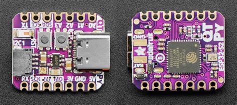 pinouts adafruit qt py esp32 s2 and qt py esp32 s2 with ufl antenna