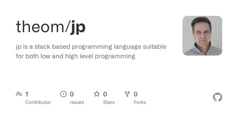 Github Theomjp Jp Is A Stack Based Programming Language Suitable For Both Low And High Level