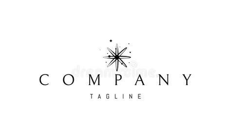 Vector Logo With An Abstract Image Of An Atom With Orbits Stock