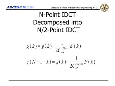 Ppt A New Algorithm To Compute The Discrete Cosine Transform Powerpoint Presentation Id1388430