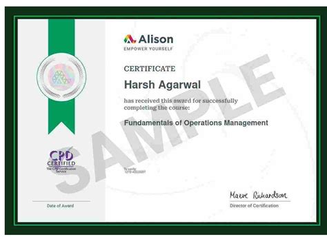 Finished The Course “fundamental Of Operations Management” By Maeve