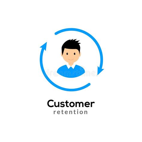 Customer Retention Vector Icon Client Return Business Marketing Stock Vector Illustration Of