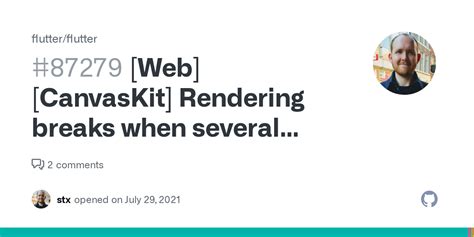 Web CanvasKit Rendering Breaks When Several Links Are On The Page Issue Flutter