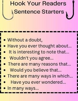 Writing Hooks By Teach Me TPT Writing Hooks By Teach Me TPT