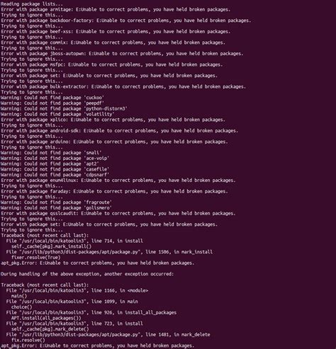 Katoolin Katoolin Install In Ubuntu LTS Unable To Correct Problems You Have Held